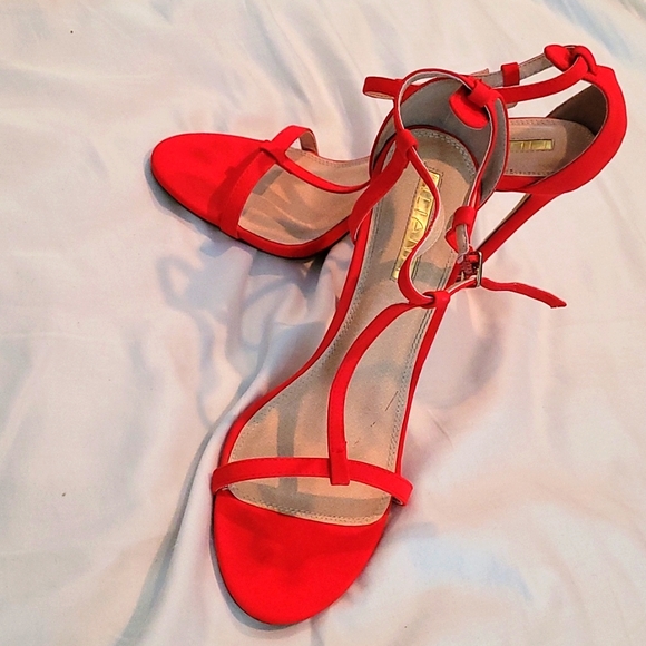 Liliana | Shoes | Red Tstrap Stiletto Heels | Poshmark